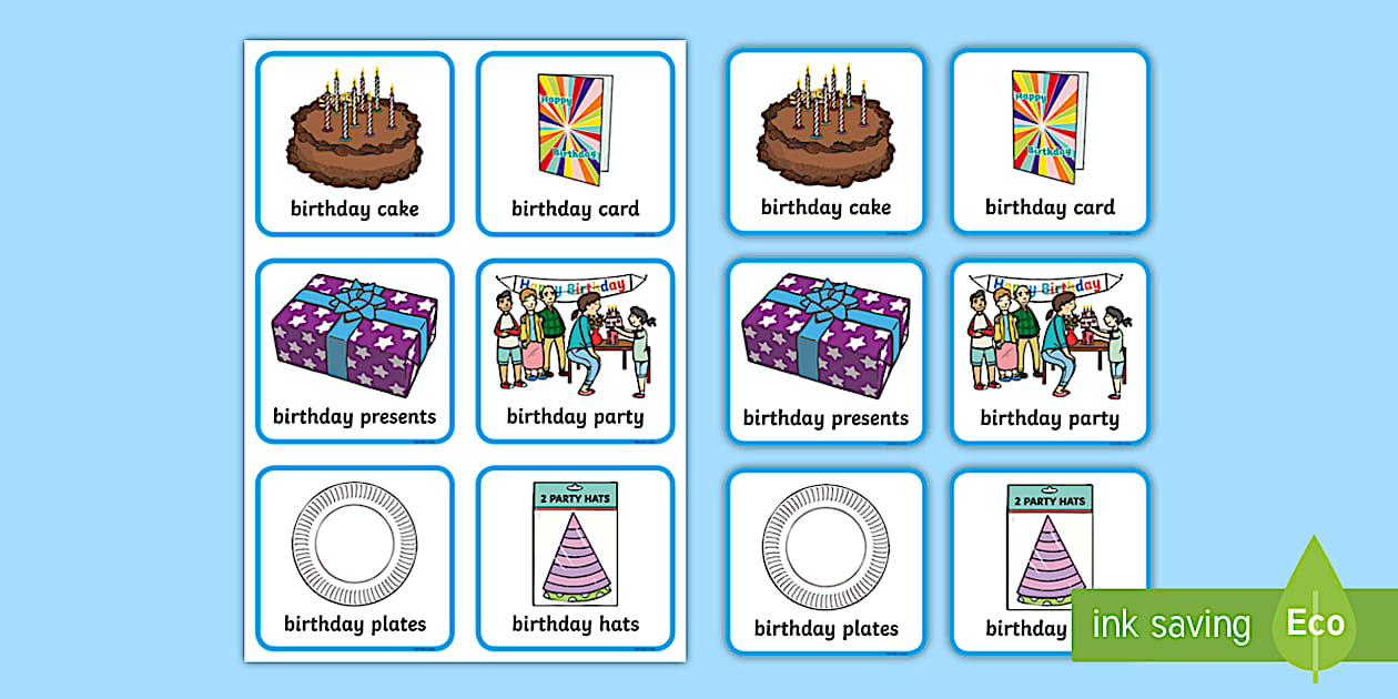 Birthday Labels (teacher made) - Twinkl