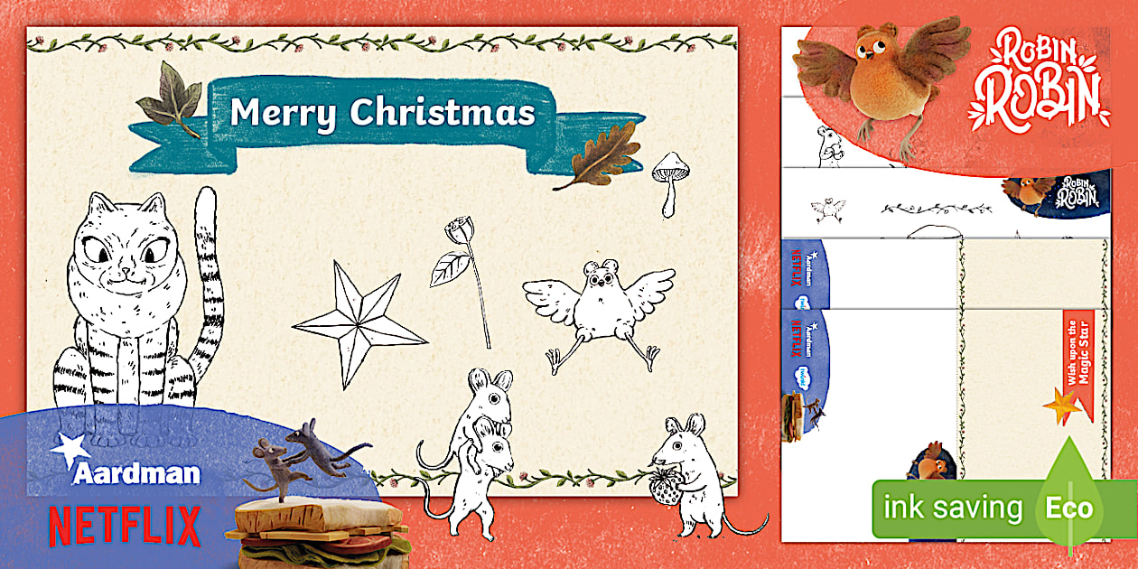 FREE! - Netflix: Robin Robin - Christmas Cards [Ages 3-7]