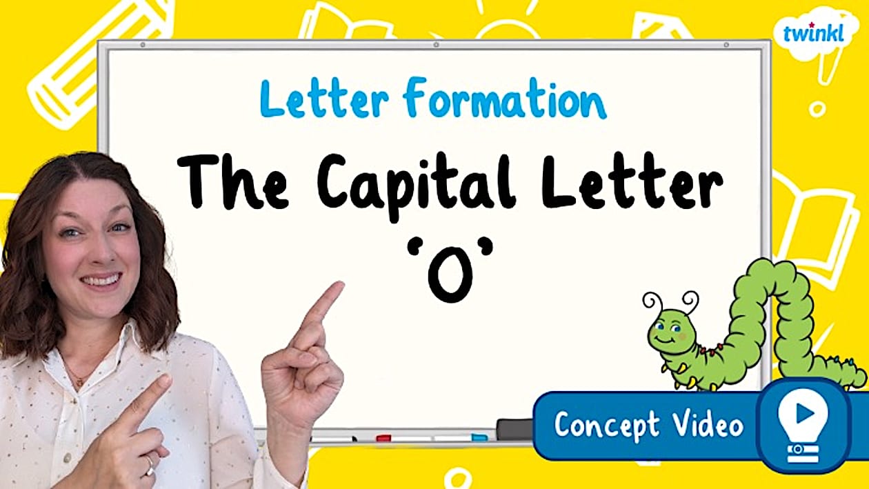 The Capital Letter 'O' | KS1 Letter Formation Handwriting Concept Video