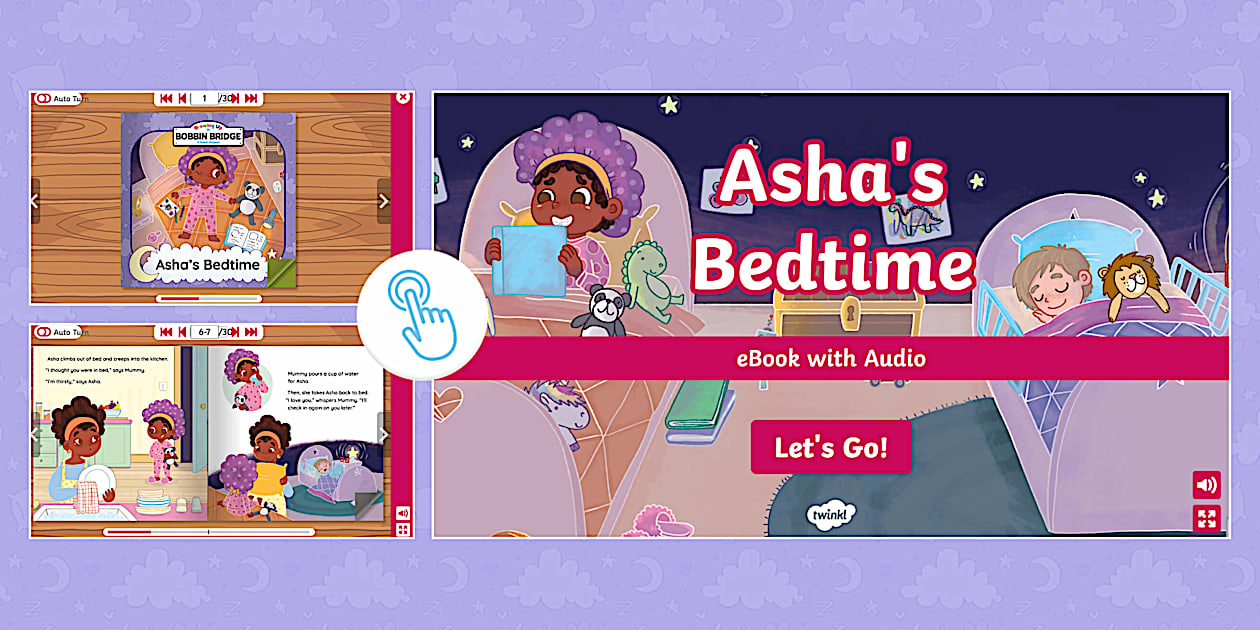 Asha's Bedtime eBook with Audio