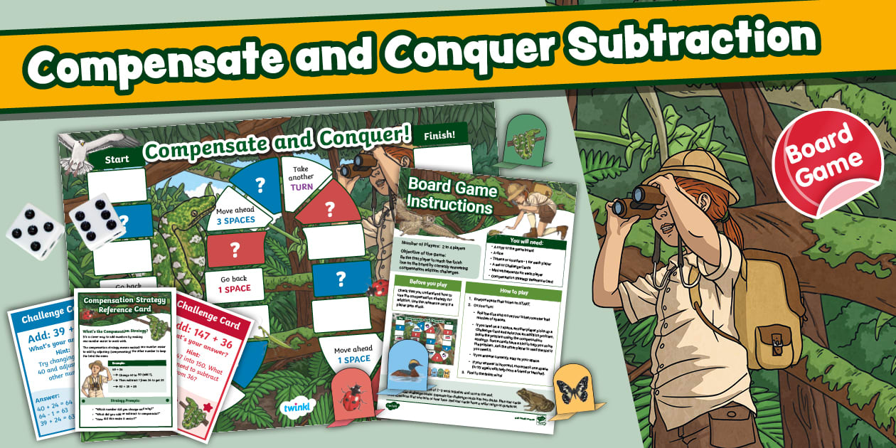 Compensate and Conquer Subtraction Challenge Game