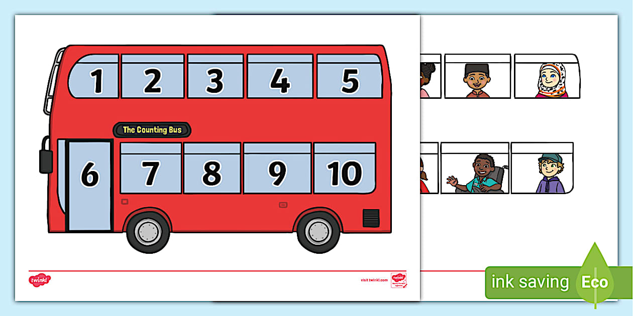 Interactive Bus Counting Games EYFS (teacher made) - Twinkl