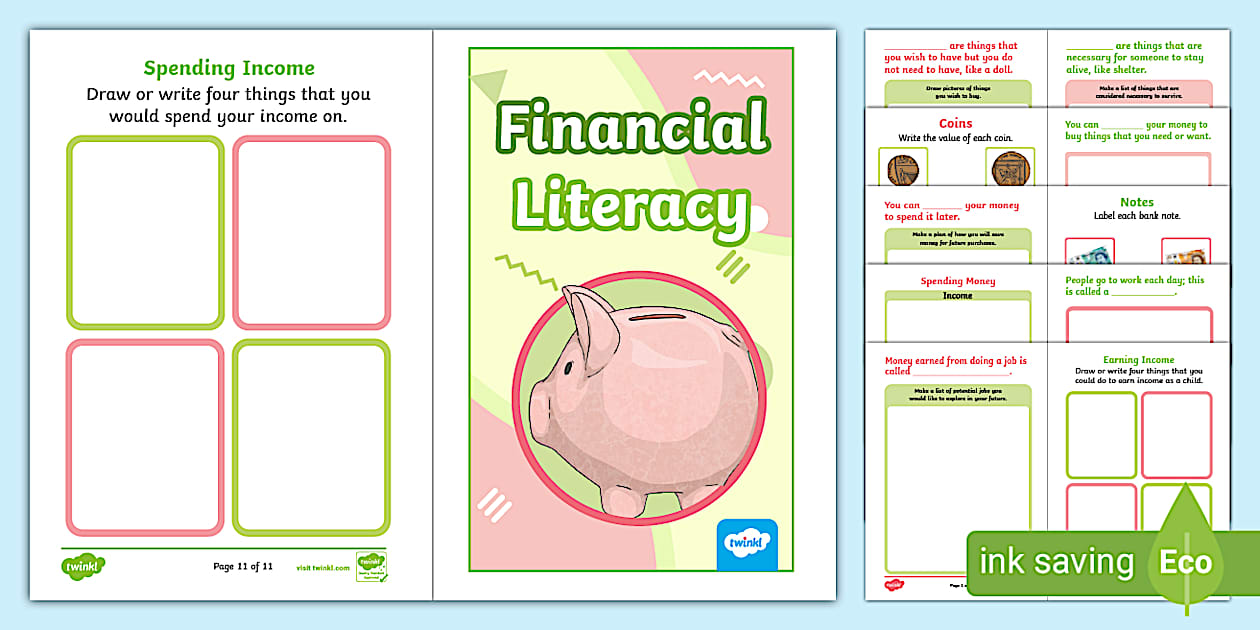 👉 Financial Literacy Activity Book (teacher made)