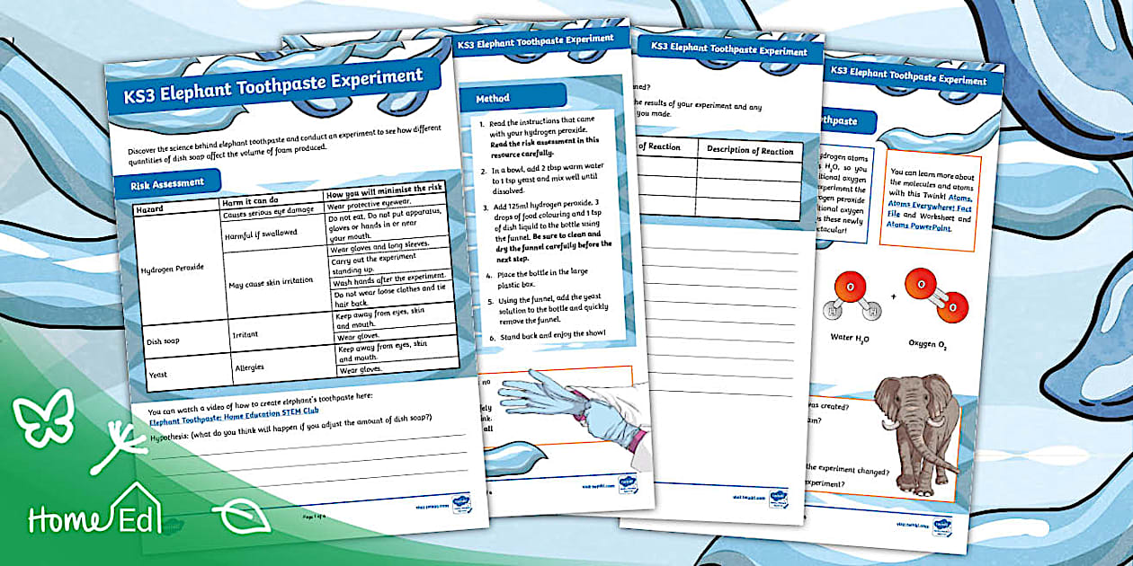 KS3 Elephant Toothpaste Experiment (Teacher-Made) - Twinkl