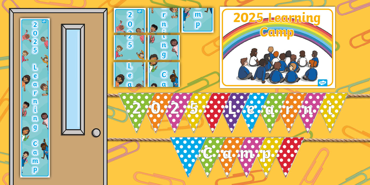 2025 Learning Camp Door Decoration Pack