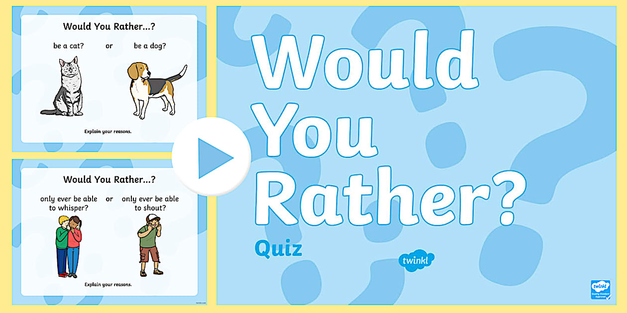 The Big End of Year Would You Rather...? PowerPoint Game