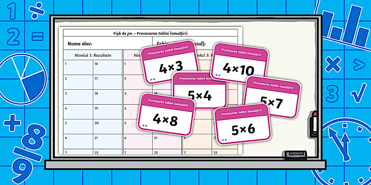 FREE! - Provocarea tablei înmulțirii – Joc matematic