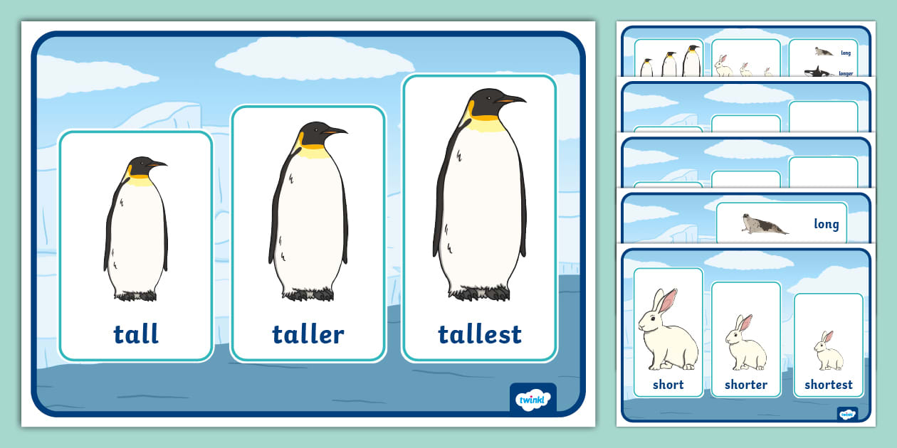 Polar-Themed Tall and Short Word Mat (teacher made) - Twinkl