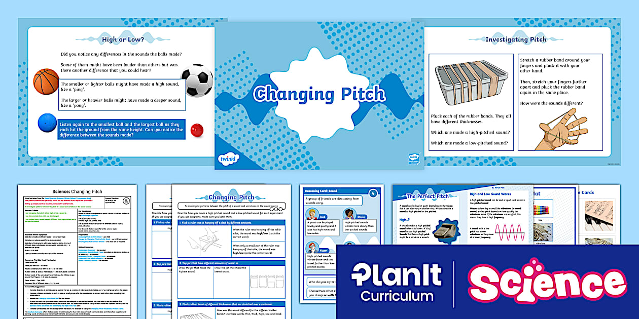 Year 4 Sound: Changing Pitch: Lesson 4 (teacher made)