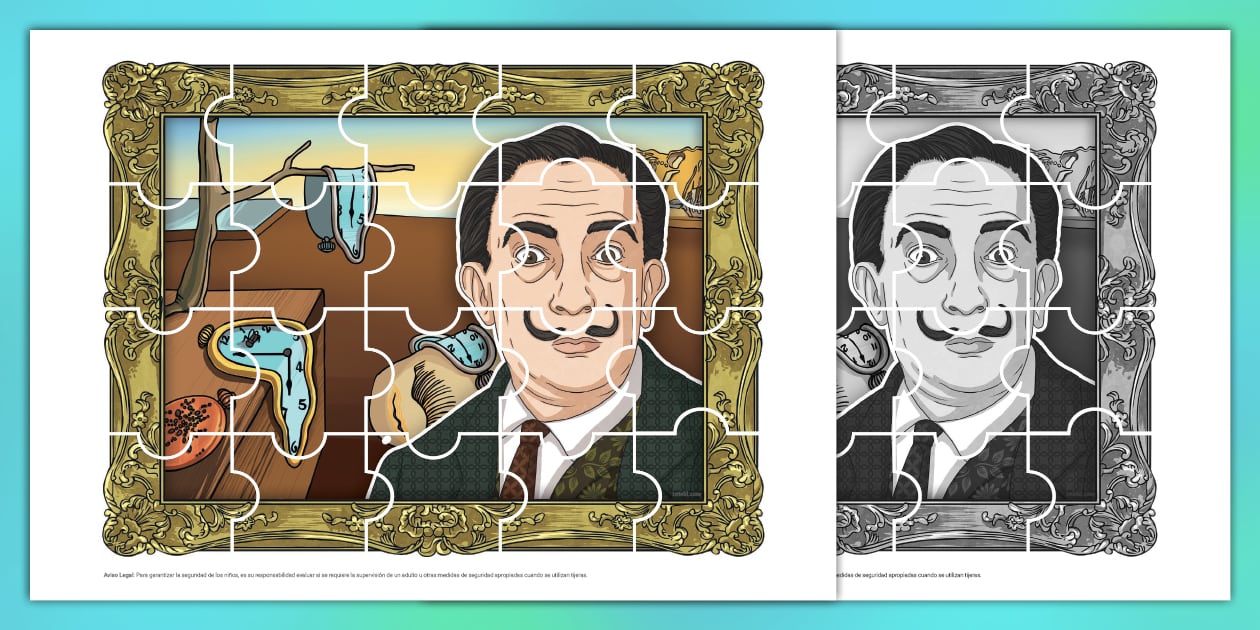 Puzle: Salvador Dalí (teacher made) - Twinkl