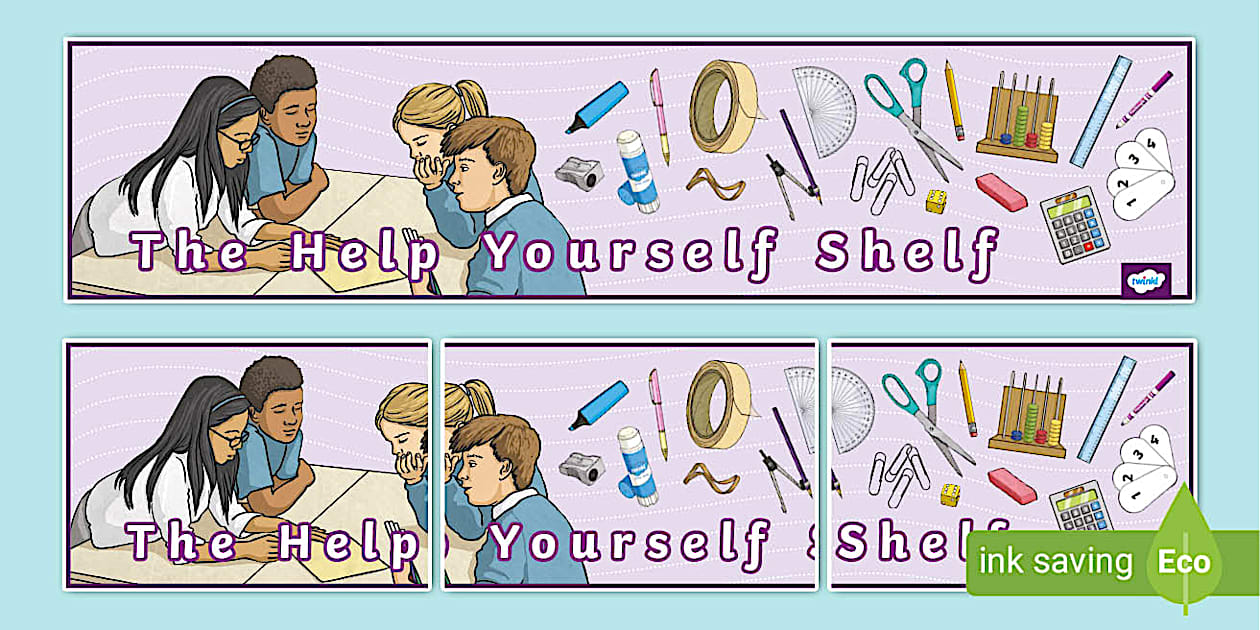 The Help Yourself Shelf Banner (teacher made) - Twinkl