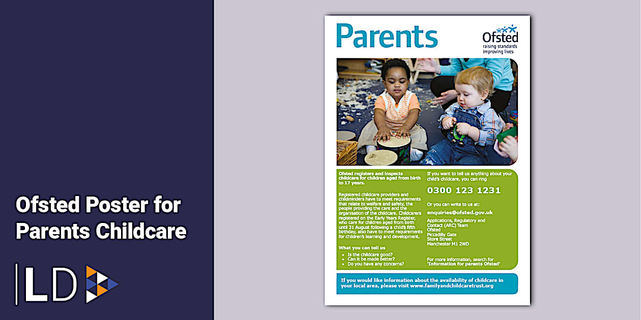 FREE! - Ofsted Poster - Regulating Childcare - Poster For Parents