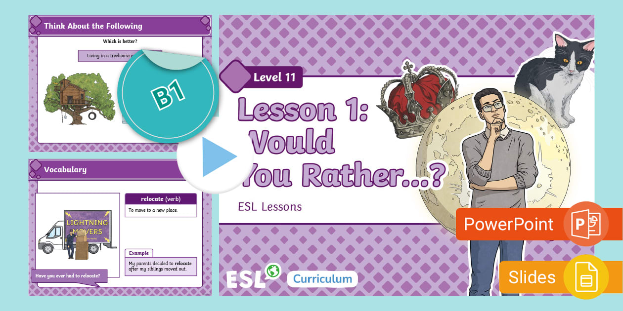 FREE! - ESL Curriculum Level 11 Lesson 1 by Twinkl - Twinkl