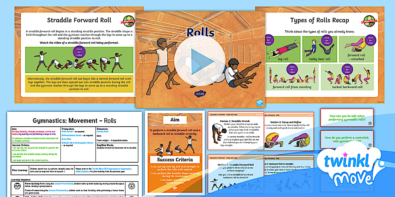 Forward Roll - Year 4 PE Gymnastics Lesson (teacher made)