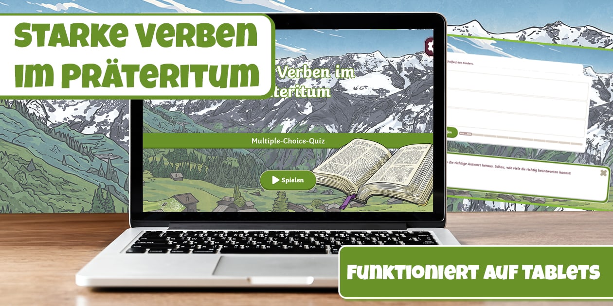Starke Verben im Präteritum Interaktives Quiz