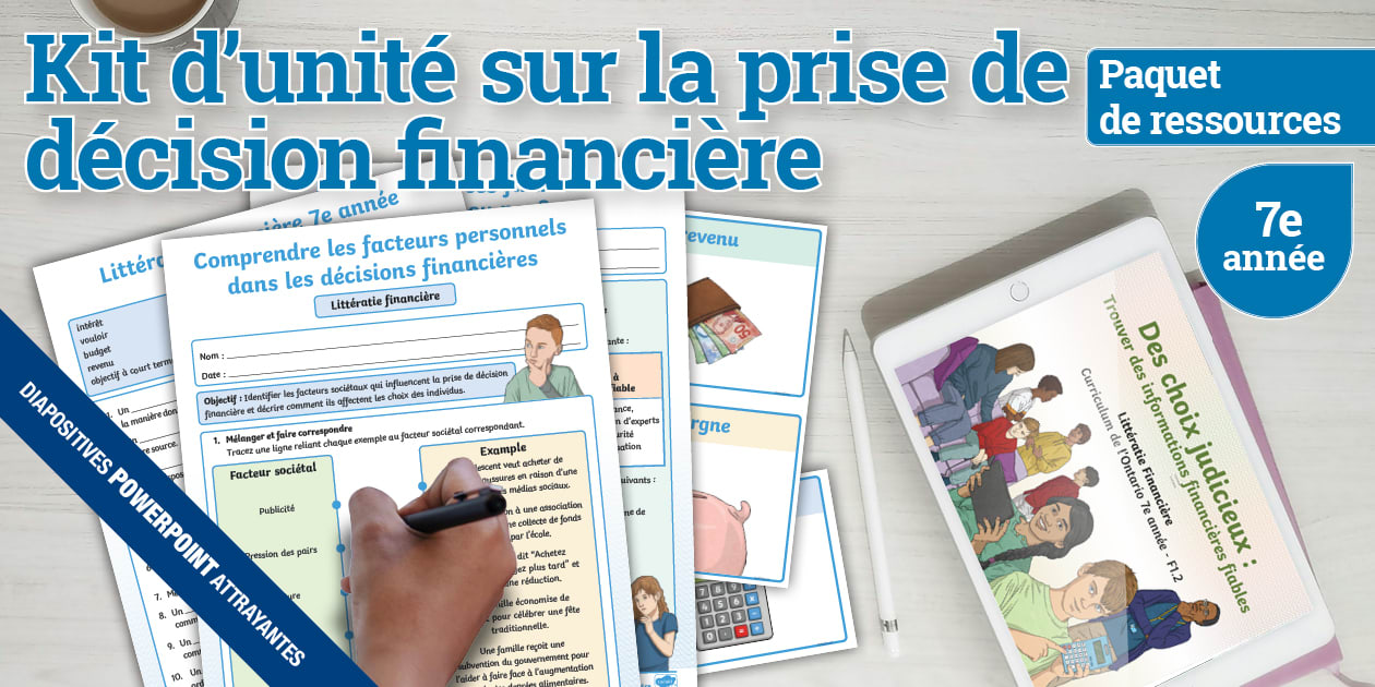 Financial Decision-Making Unit Pack French