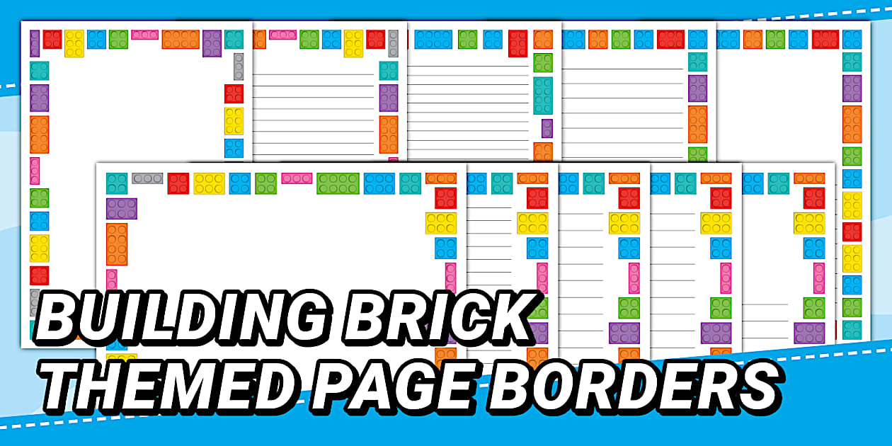 Building Brick Themed Page Borders