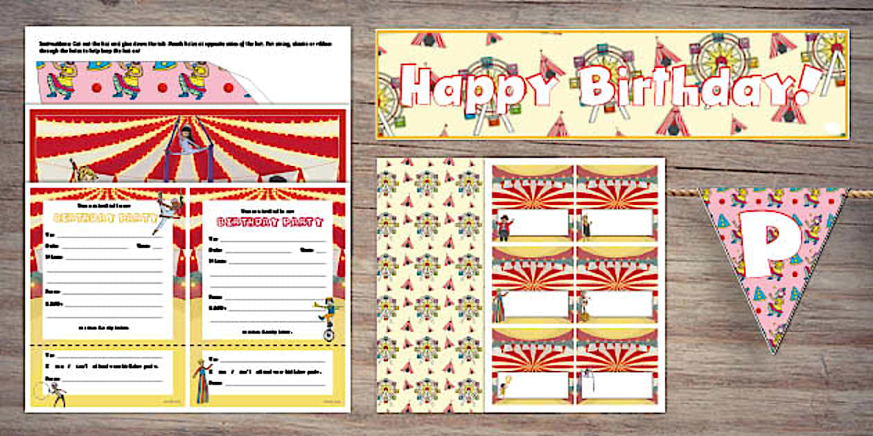 Circus Birthday Party Pack | Twinkl Party - Twinkl