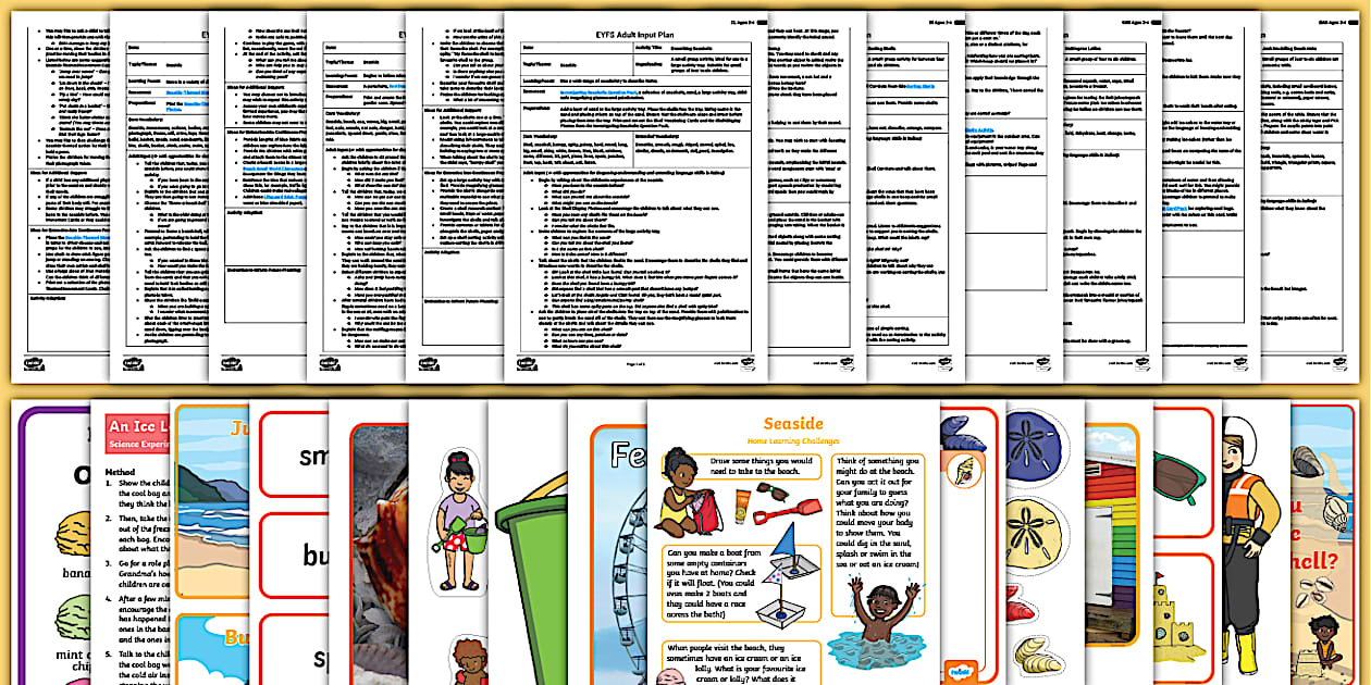 EYFS Seaside Planning and Resource Pack (Ages 3-4) | Twinkl