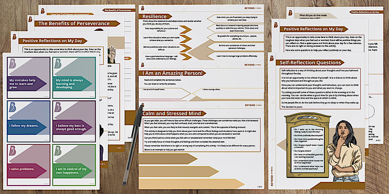 Positive Mindset, Self Awareness and Resilience Pack