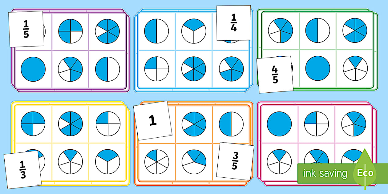 Lower Ability Fraction Bingo - KS2 Maths Resources - Twinkl
