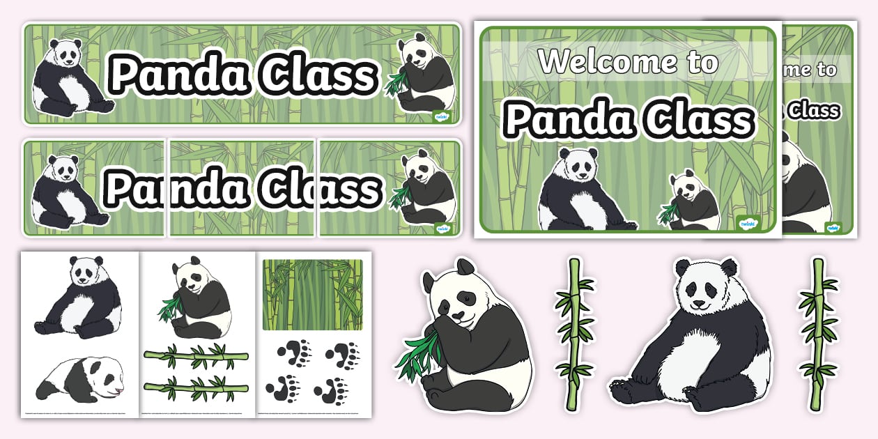 Panda Class Display Pack - KS1 - Classroom Management