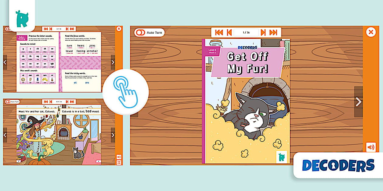 Level 3 Week 6 Decoders Book: Get Off My Fur! (teacher made)