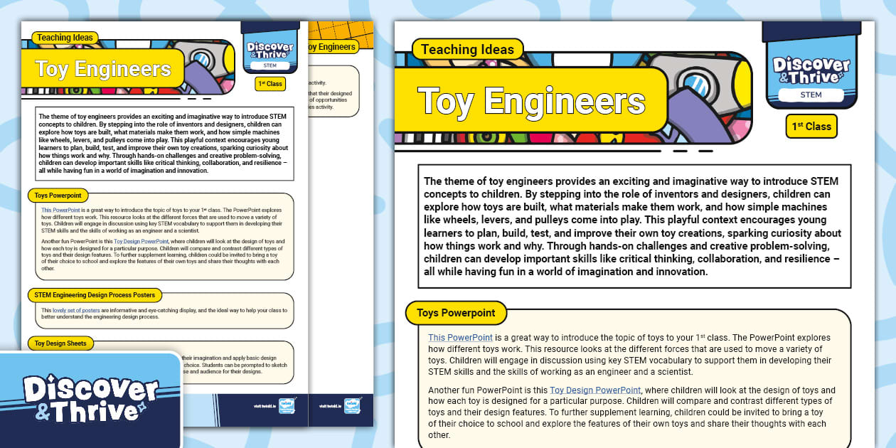 STEM Toy Engineers Lesson Plan (teacher made) - Twinkl