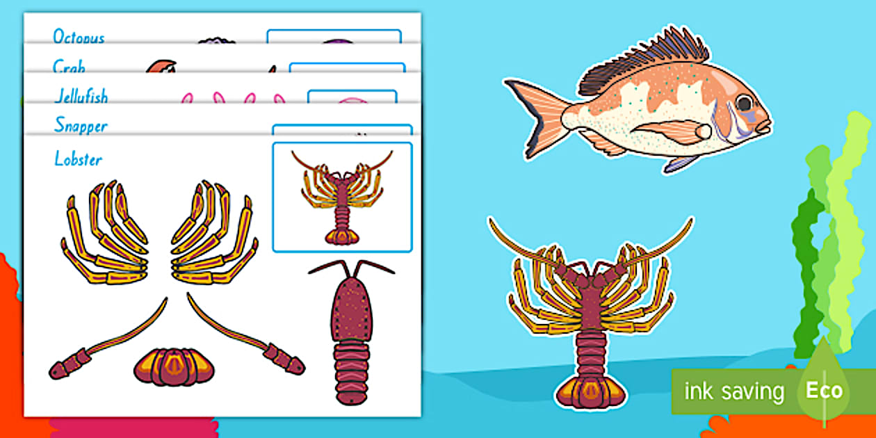 Under the Sea Split Pin Activity (teacher made) - Twinkl