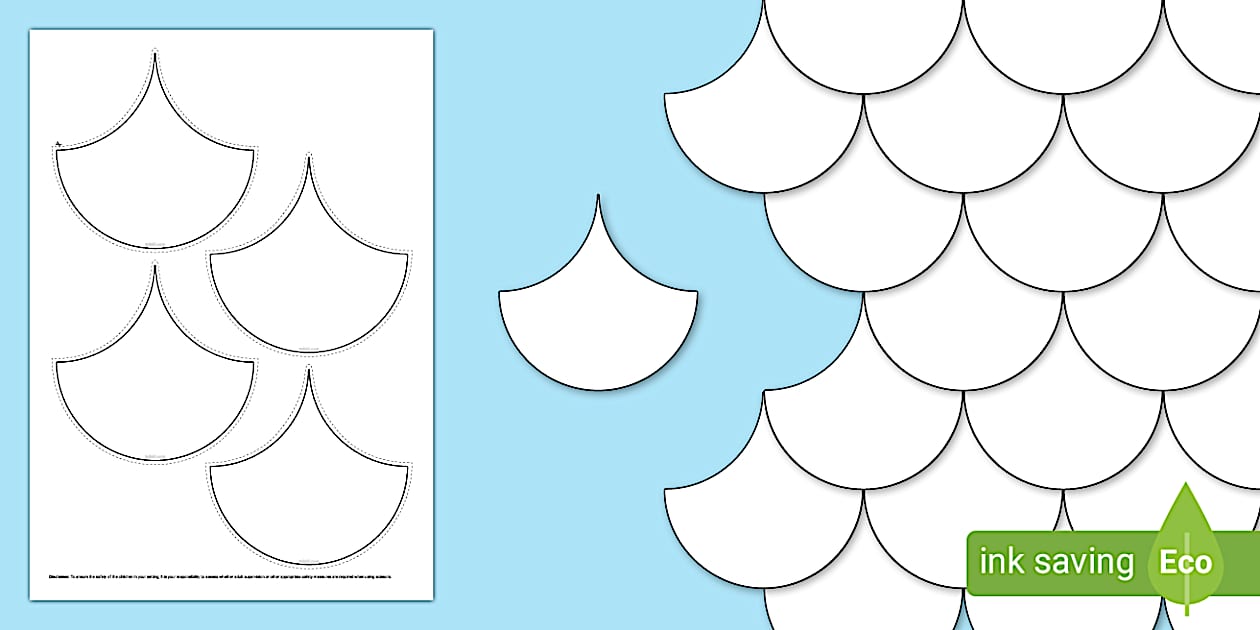 Fish Scales Display Cut-Outs (teacher made) - Twinkl