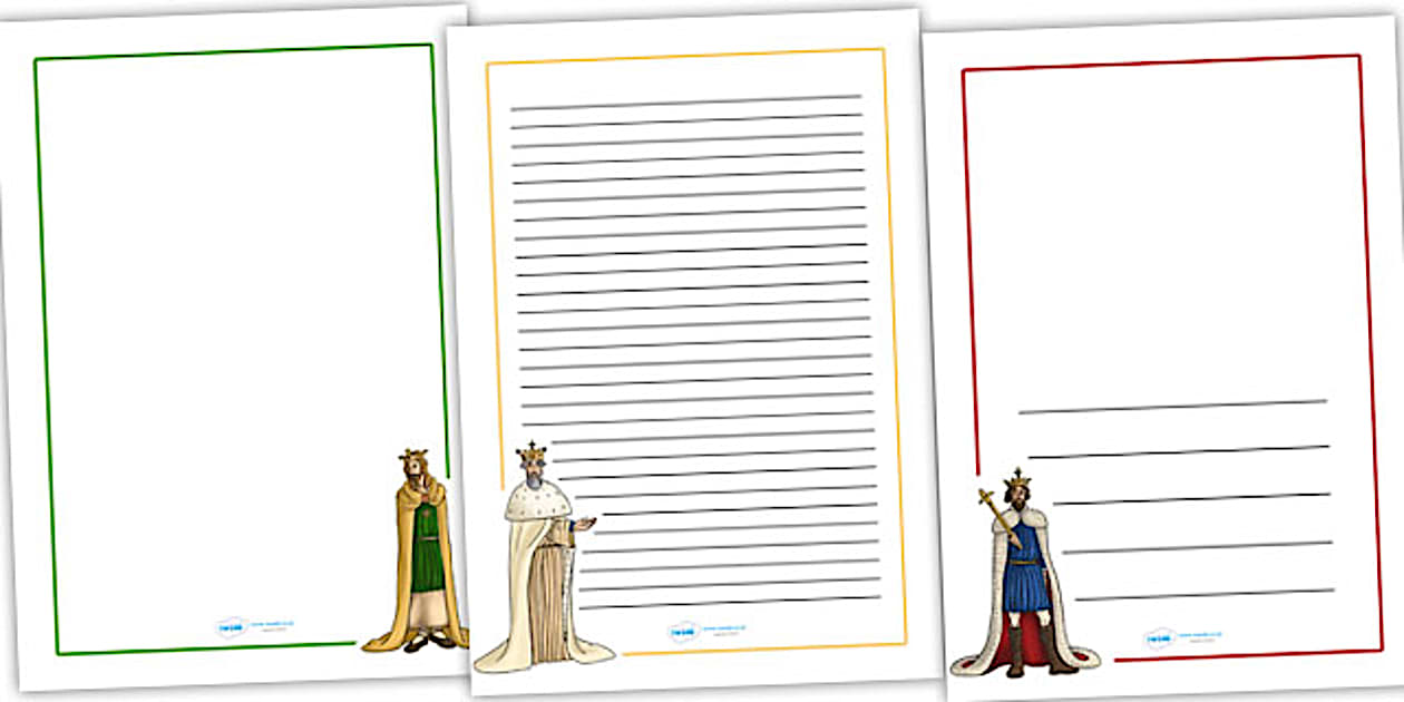 Editable Anglo-Saxons Full Page Borders (teacher made)