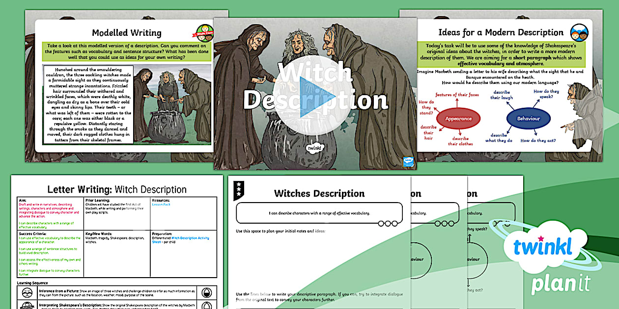 Significant Author: Macbeth: Letter Writing 1 Y6 Lesson Pack