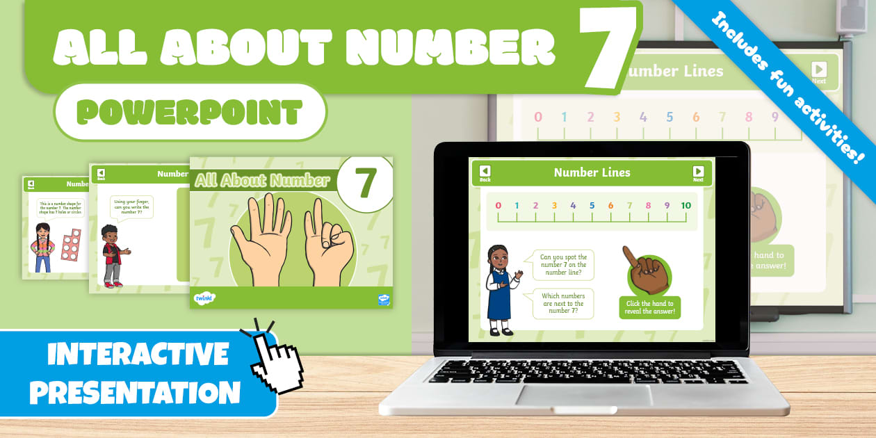 Number 7 Maths PowerPoint Presentation for Class