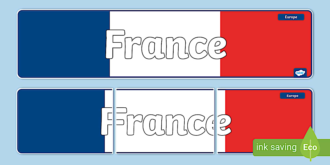 KS1 France Display Banner (teacher made) - Twinkl