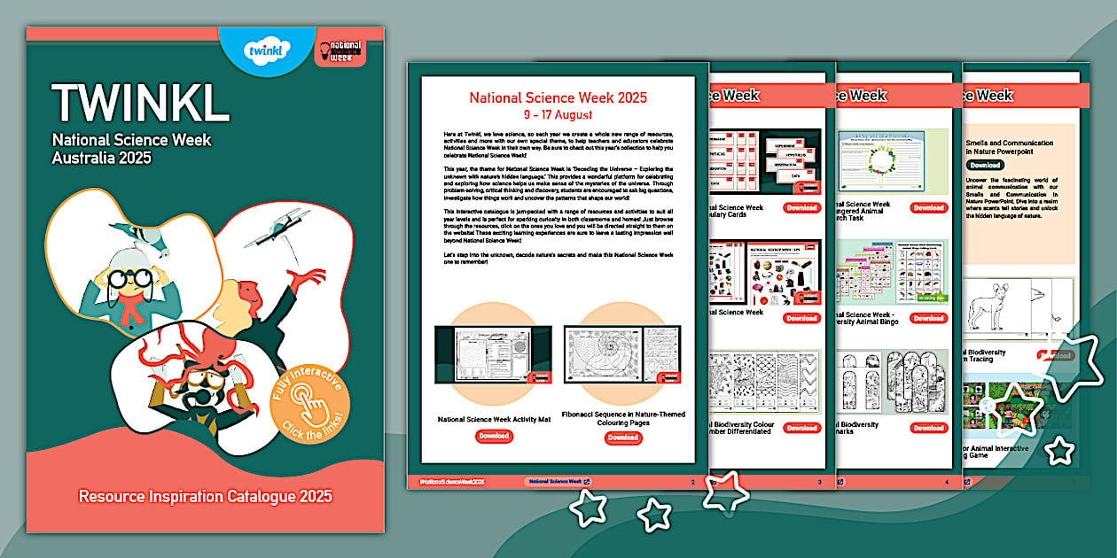 National Science Week 2025 Interactive Catalogue - Twinkl