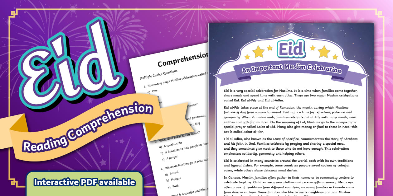 Eid Reading Comprehension