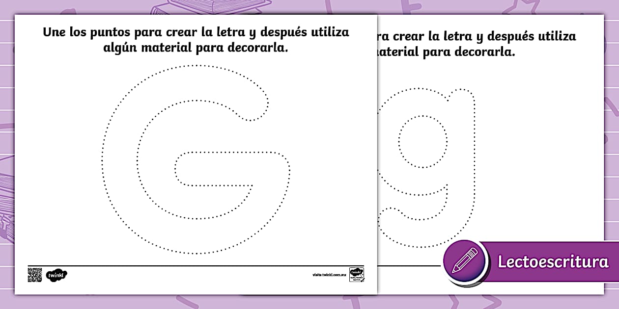 Hoja de actividad: La letra G