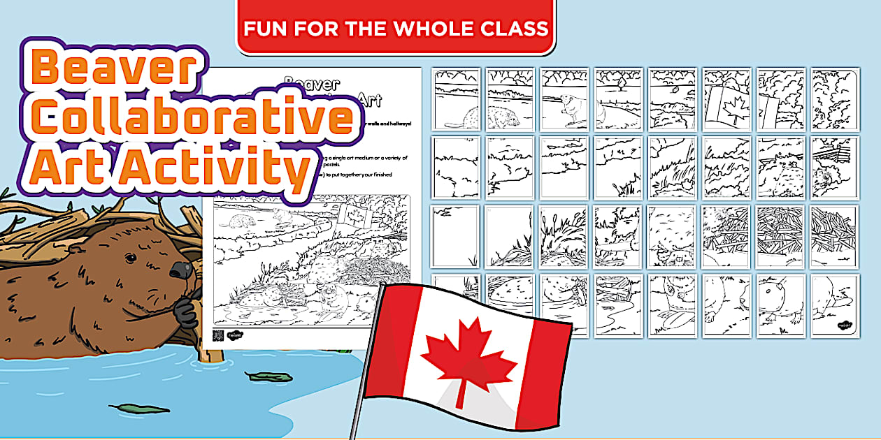 Beaver Collaborative Art Activity