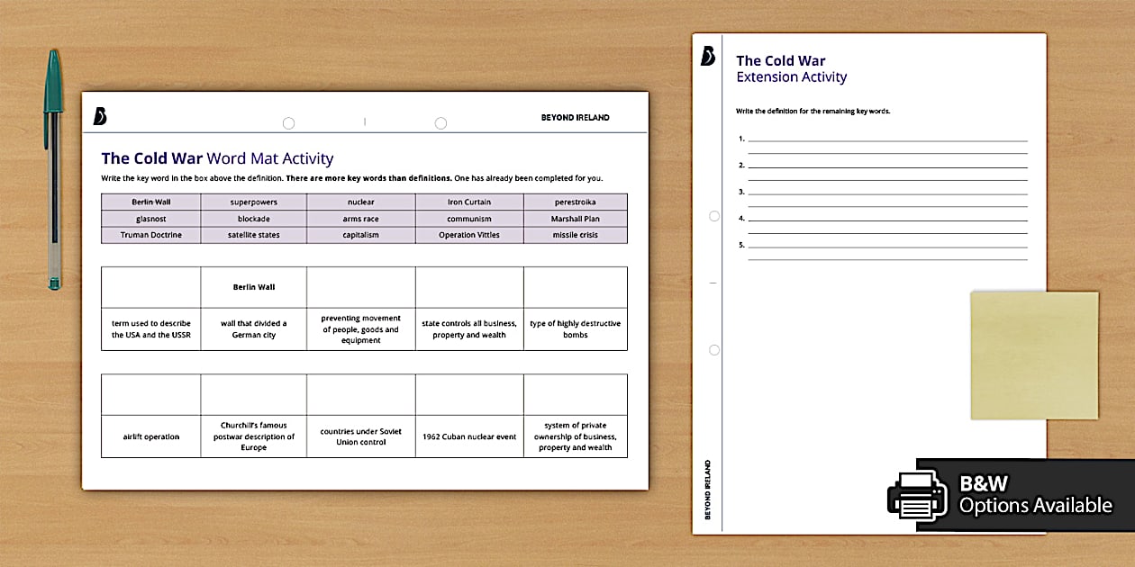 The Cold War Word Mat
