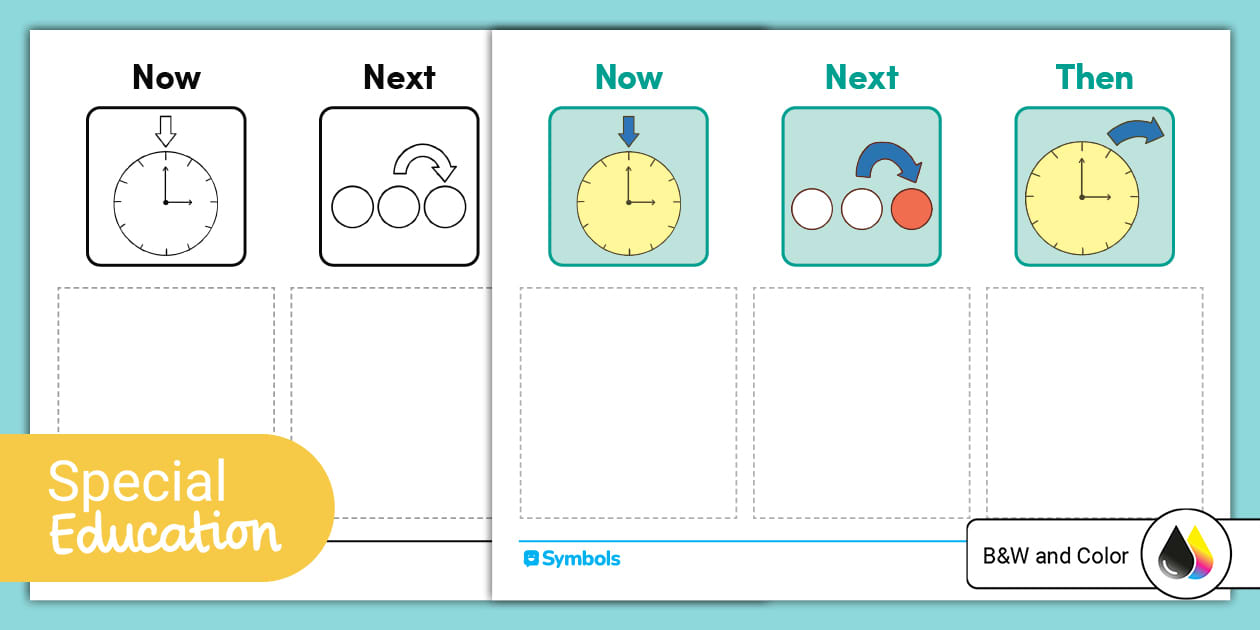 Twinkl Symbols: Now, Next, Then Board (Hecho por educadores)