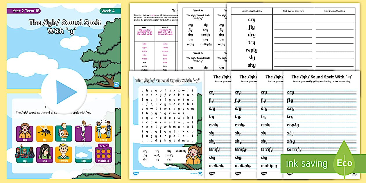 Year 2 Term 1B Week 4 Spelling Pack (teacher made) - Twinkl