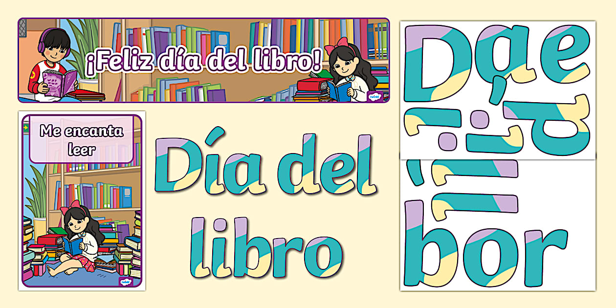 Pack de decoración del Día del Libro | Twinkl