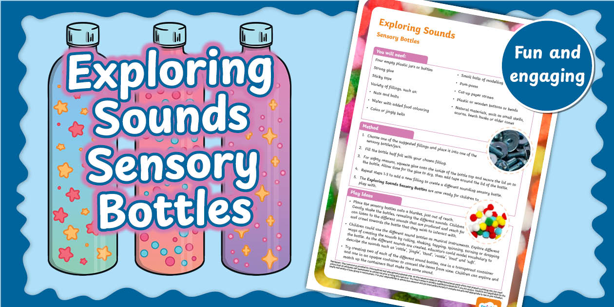 Exploring Sounds Sensory Bottles