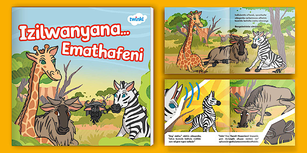 Izilwanyana Emathafeni eBook (teacher made) - Twinkl