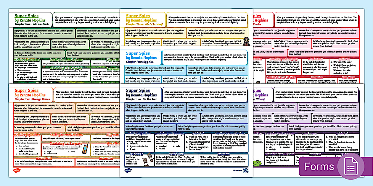 CHAPTERS September 2022: Super Spies Follow-Up Pack - Twinkl