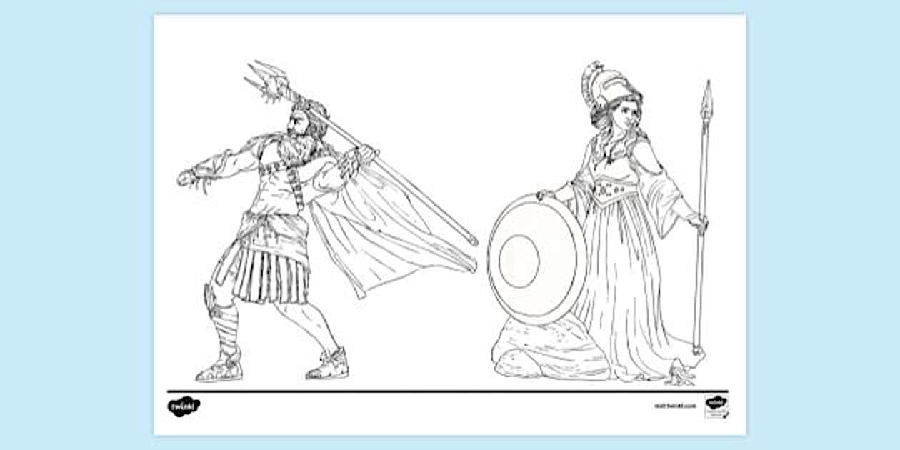 Mythology Colouring Page | Colouring Sheets (Teacher-Made)