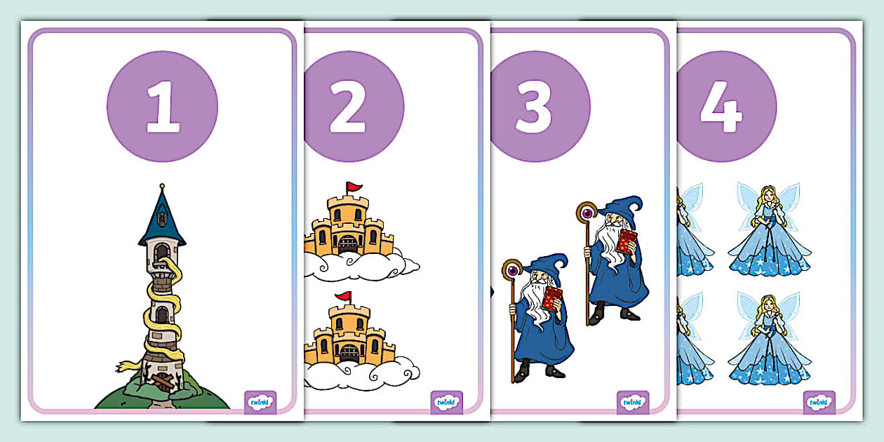 Magical Number Flash Cards 1 - 20 (teacher made) - Twinkl
