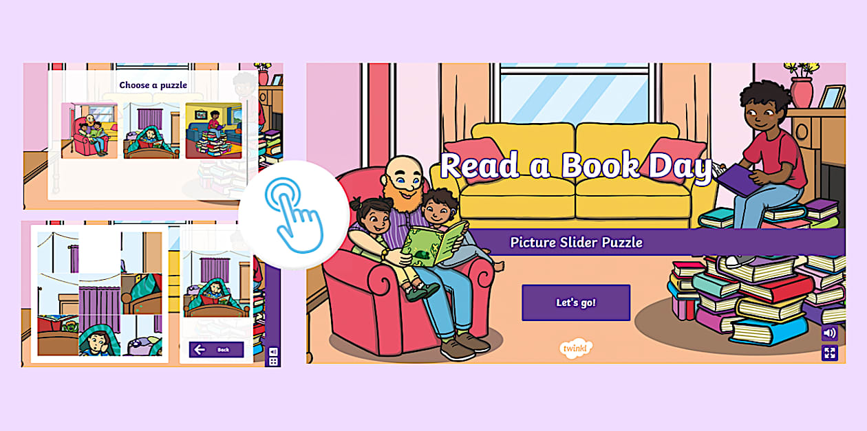 Interactive Read a Book Day Puzzle | Twinkl | Puzzles