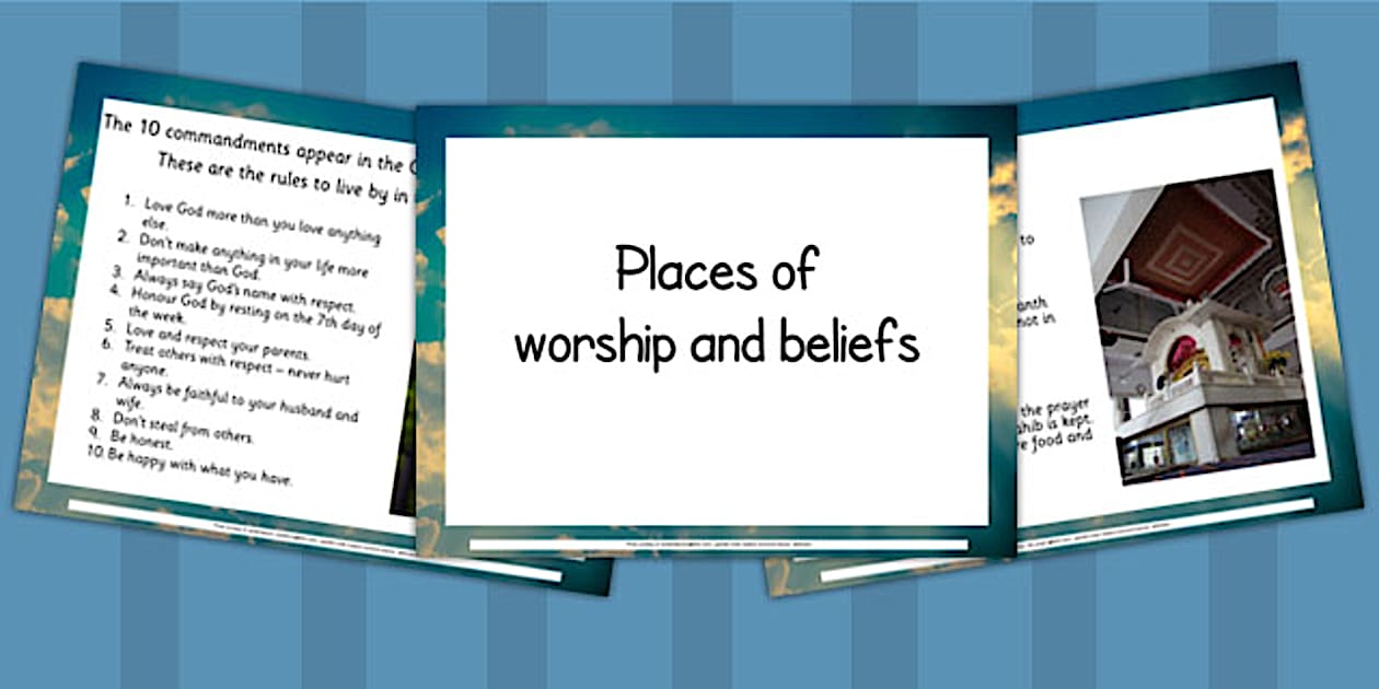 Place of Worship and Beliefs PowerPoint (teacher made)