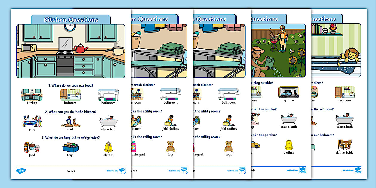 Life Skills: Around the House English Comprehension Pack
